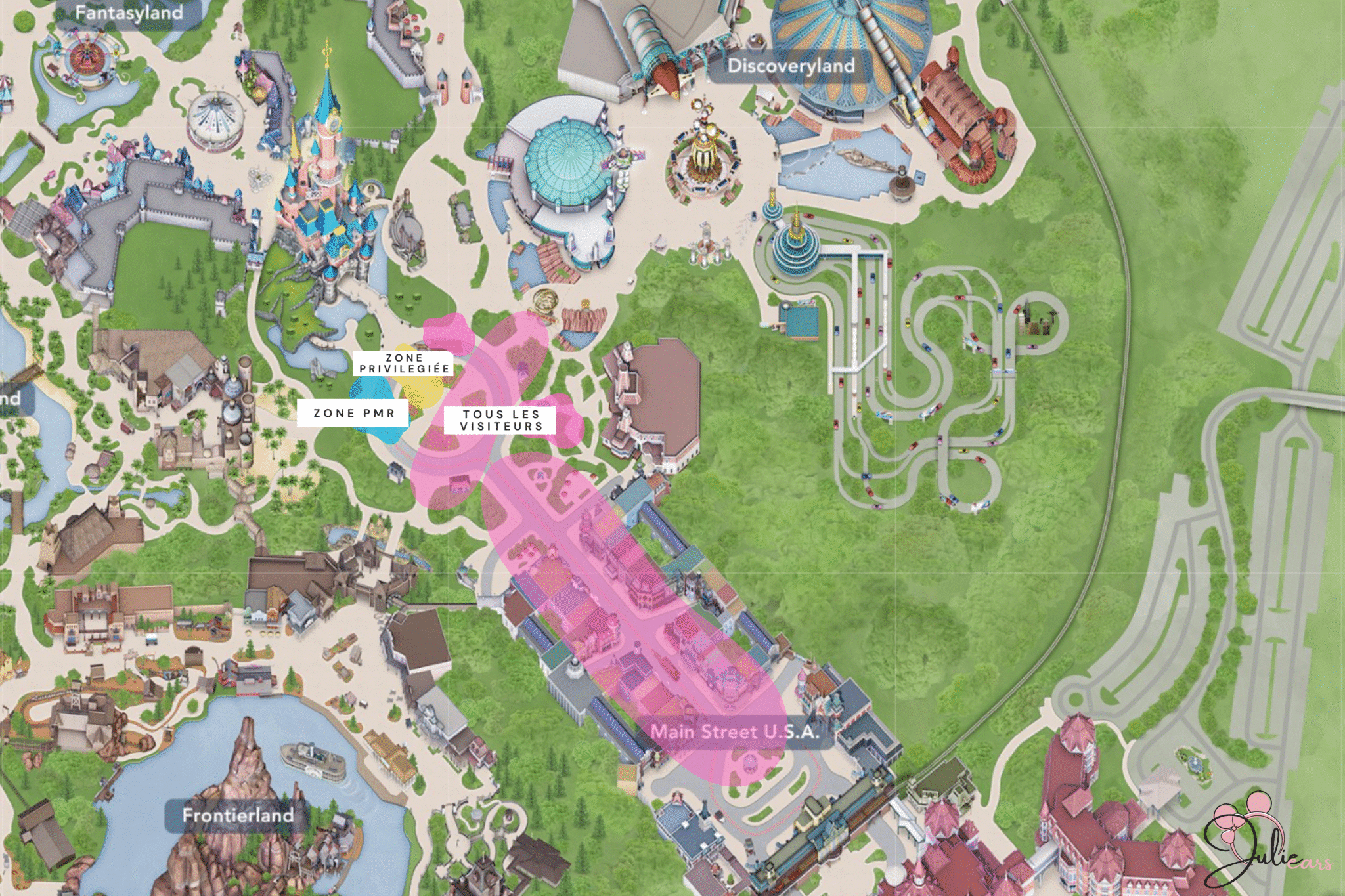 The best spots for the nighttime show at Disneyland Paris!
